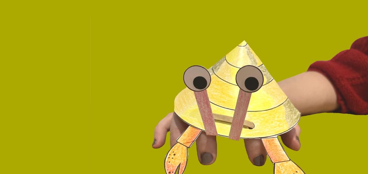 Hermit Crab Hand Puppet | Oxford University Museum of Natural History