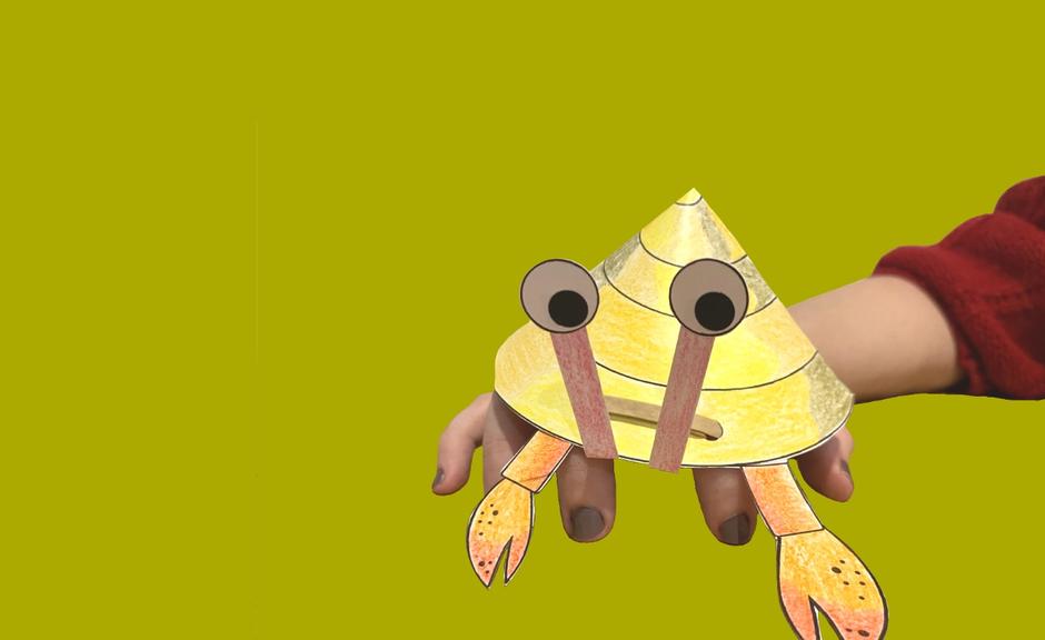 Hermit Crab Hand Puppet | Oxford University Museum of Natural History